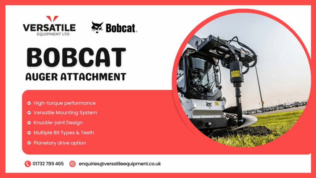 Augers - Bobcat Augers Attachment – Hire & Sale